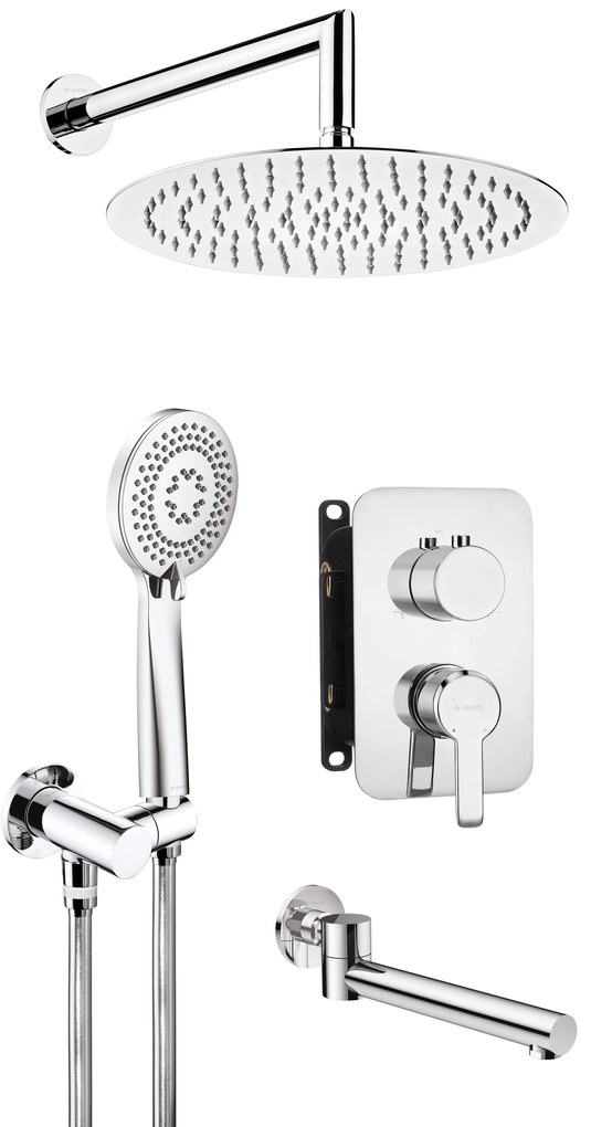 Deante Concealed shower set, with bath spout