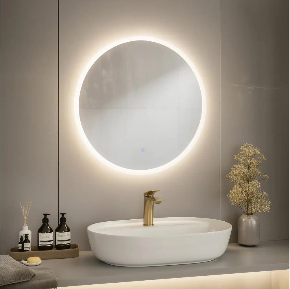 Brilagi -LED Koup. zrcadlo BERNATE LED/19W/230V pr. 60 cm IP44 CRI 90 stm. + CCT