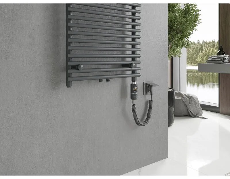 Mexen Sol, elektrické topné těleso 1200x500 mm + topná tyč 600 W, antracitová, W125-1200-500-2600-66