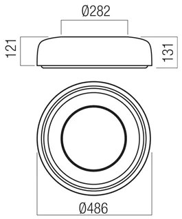 Redo group Redo Dip, černé stropní/závěsné svítidlo, LED 30W, 2700-6500K, průměr 48,6cm