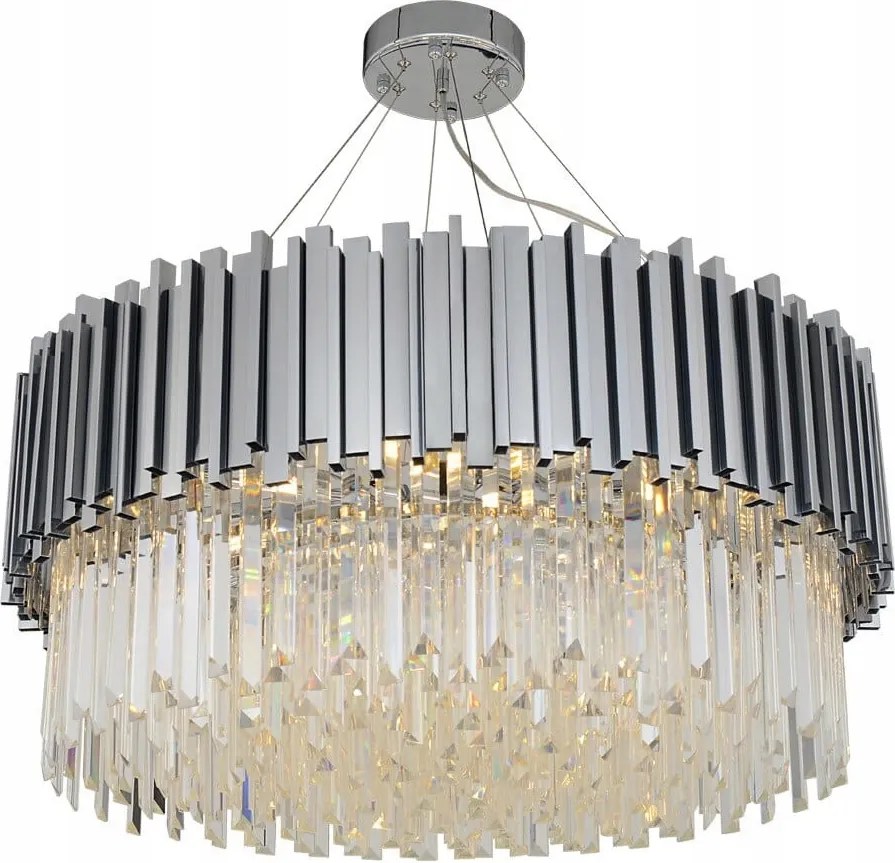 Pipe Organ Crystal Chandelier Chrome – křišťálový lustr 60 cm