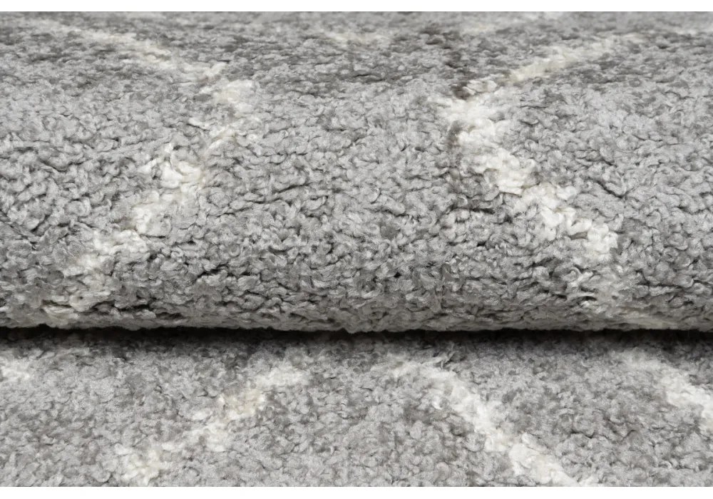 Kusový koberec shaggy Prim šedý 200x290cm