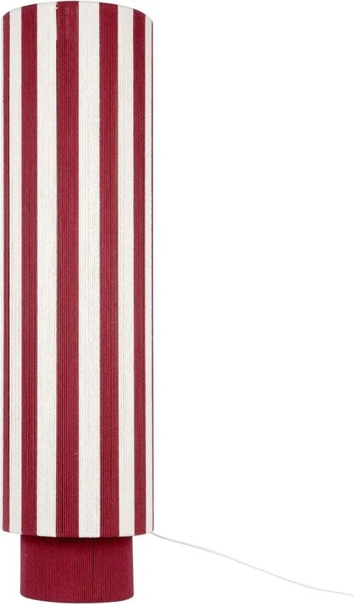 Červená/bílá provazová stojací lampa (výška 106 cm) Vienna Stripes – Leitmotiv
