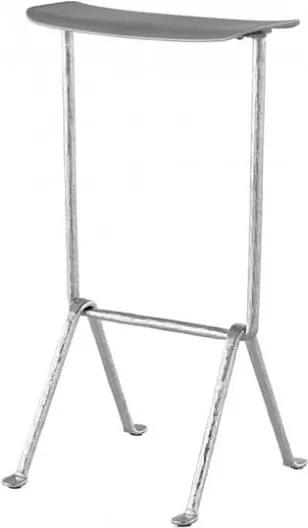Šedá barová židle Magis Officina, výška 65 cm