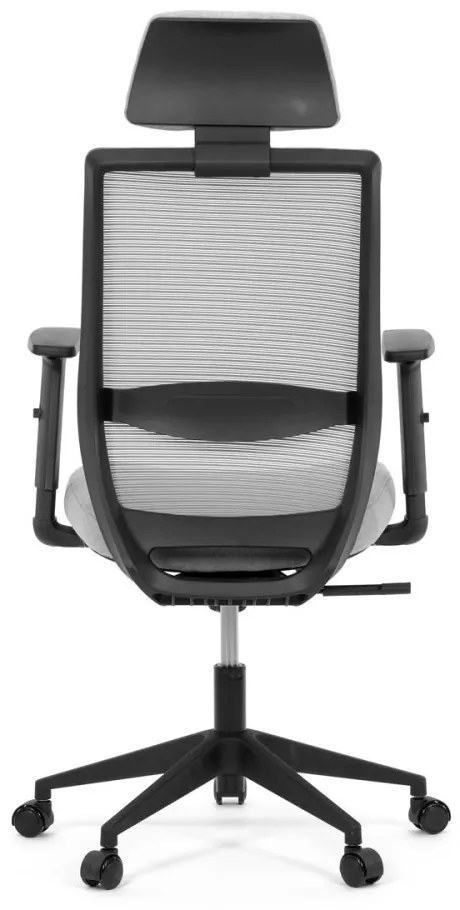 Kancelářská ergonomická židle SENA — síť / látka, černá / šedá