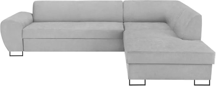 Šedá rohová rozkládací pohovka s úložným prostorem Kooko Home XL Right Corner Sofa Piano