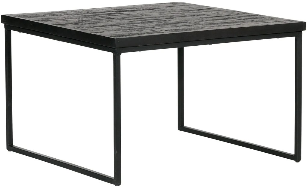 OnaDnes -20% Hoorns Černý dřevěný konferenční stolek Sharky 60x60 cm