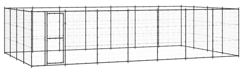 Venkovní psí kotec ocel 33,88 m²