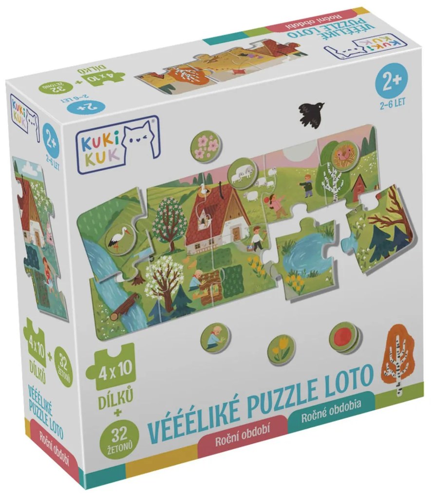 KukiKuk Véééliké Puzzle loto Roční období
