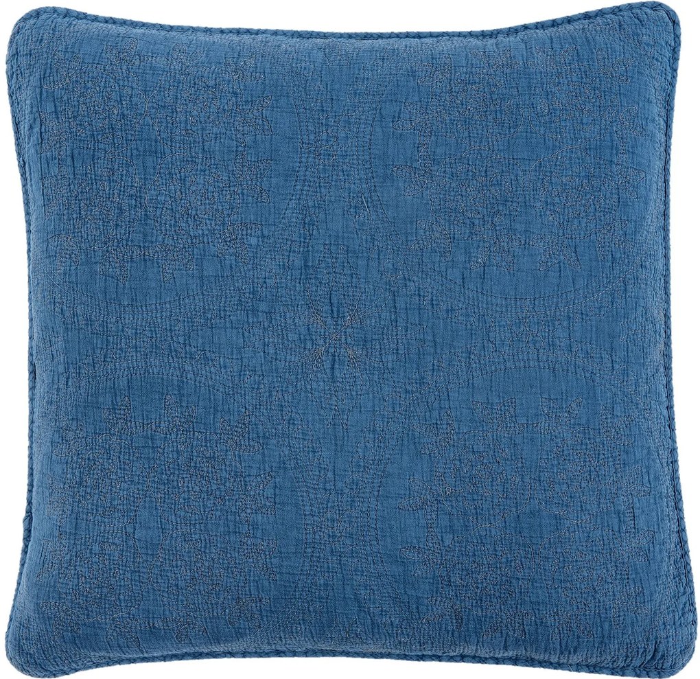 Modrý vintage povlak na polštář Quilt 181 - 50*50 cm Clayre & Eef