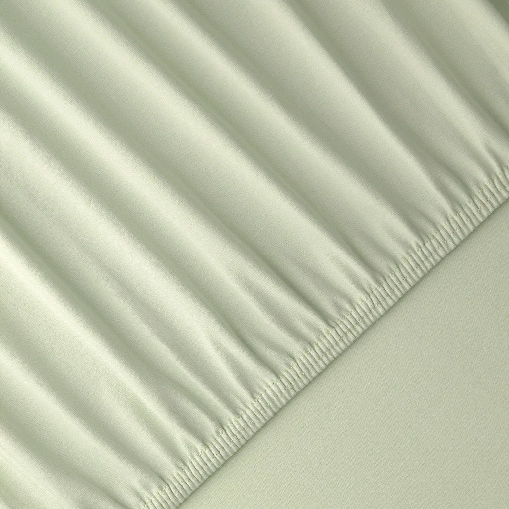 Florella Prostěradlo Avance Jersey Elastan Pastel Grün, 90-100x200-220 cm