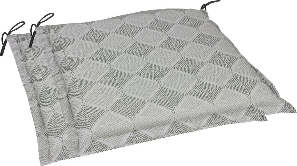 Go-De Textil Zahradní podsedáky Raute (polštářek, 5 cm, 2 kusy, šedá)