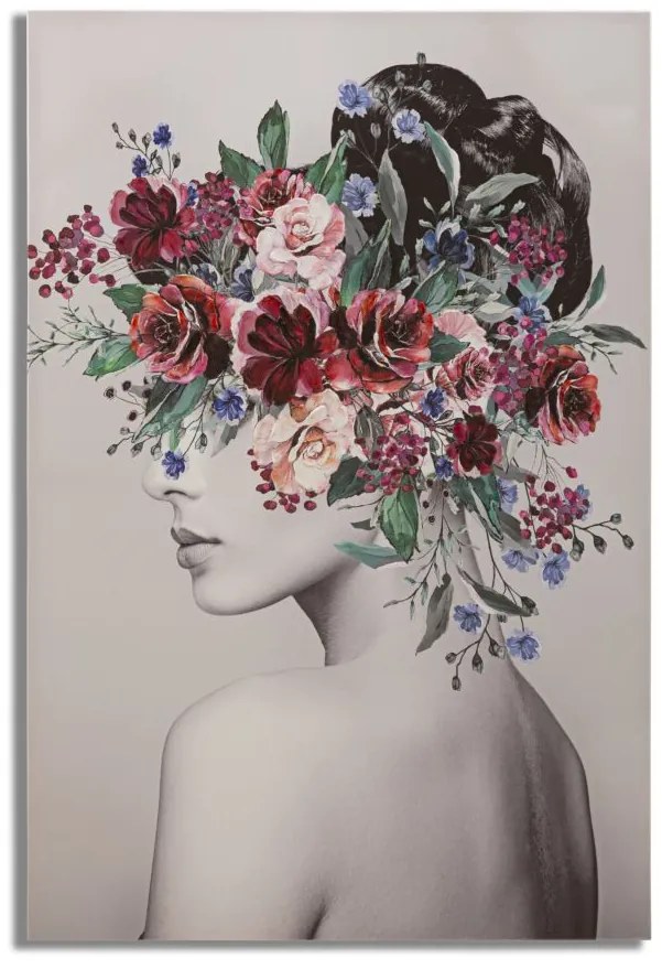 Obraz LADY FLOWER -B- 80X2,8X120 cm