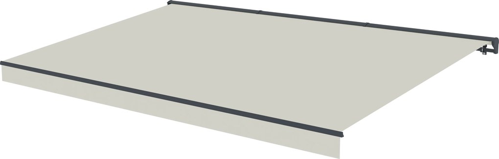 Elektrická markýza s LED osvětlením BestBerg BBSU-EL495BG / 495 x 300 cm / béžová