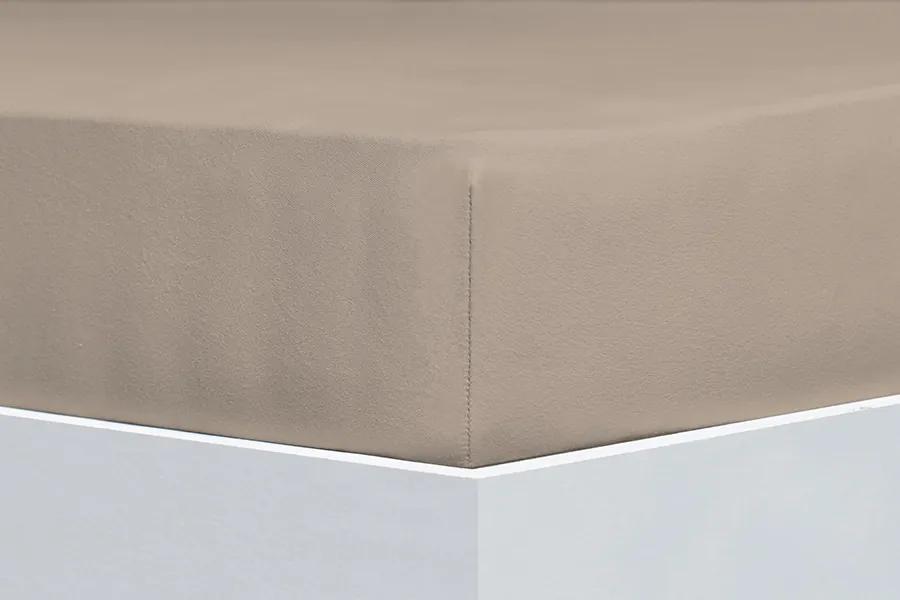 Florella Prostěradlo Organic Cotton Jersey Taupe, 140-160x200 cm