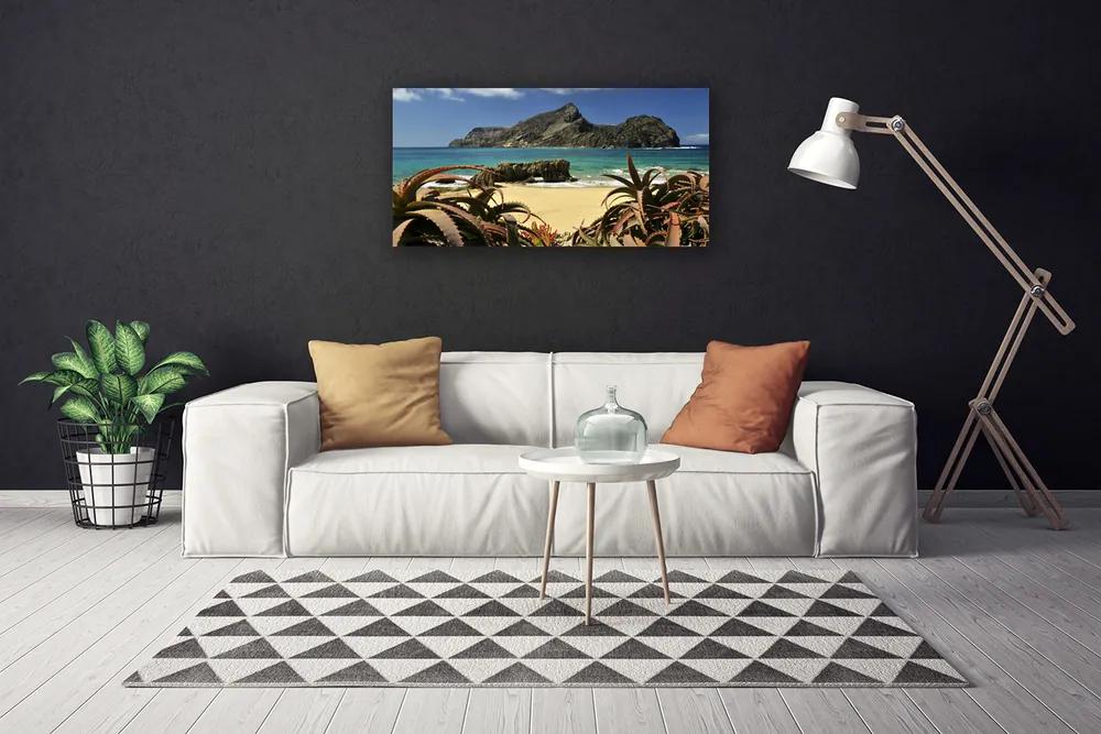 Obraz na plátně Pláž Moře Skála Krajina 100x50 cm