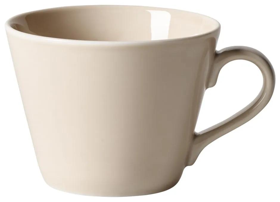 Krémově béžový porcelánový šálek na kávu Villeroy & Boch Like Organic, 270 ml