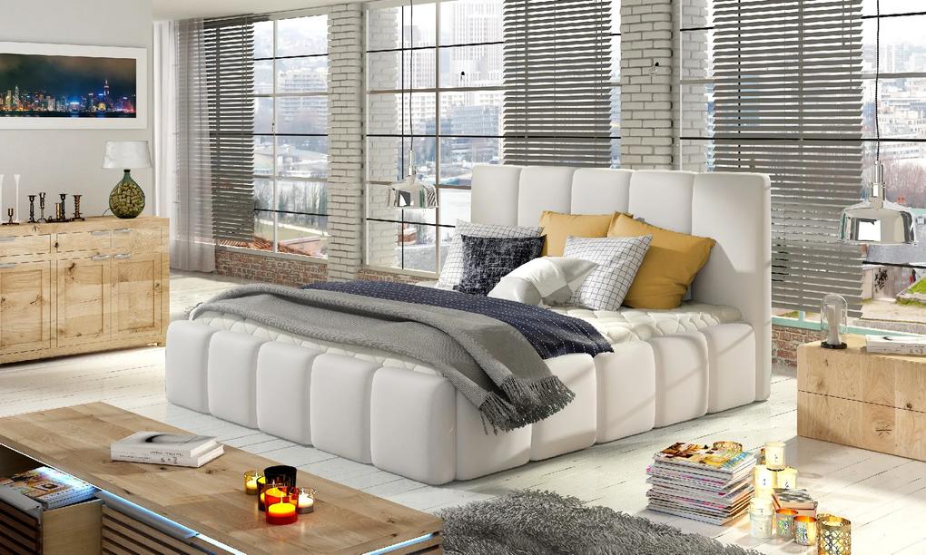 Eltap Čalouněná postel Edvige s úložným prostorem Materiál a barva potahu: Jasmine 29 - hnědá, Rozměry (cm): 180x200