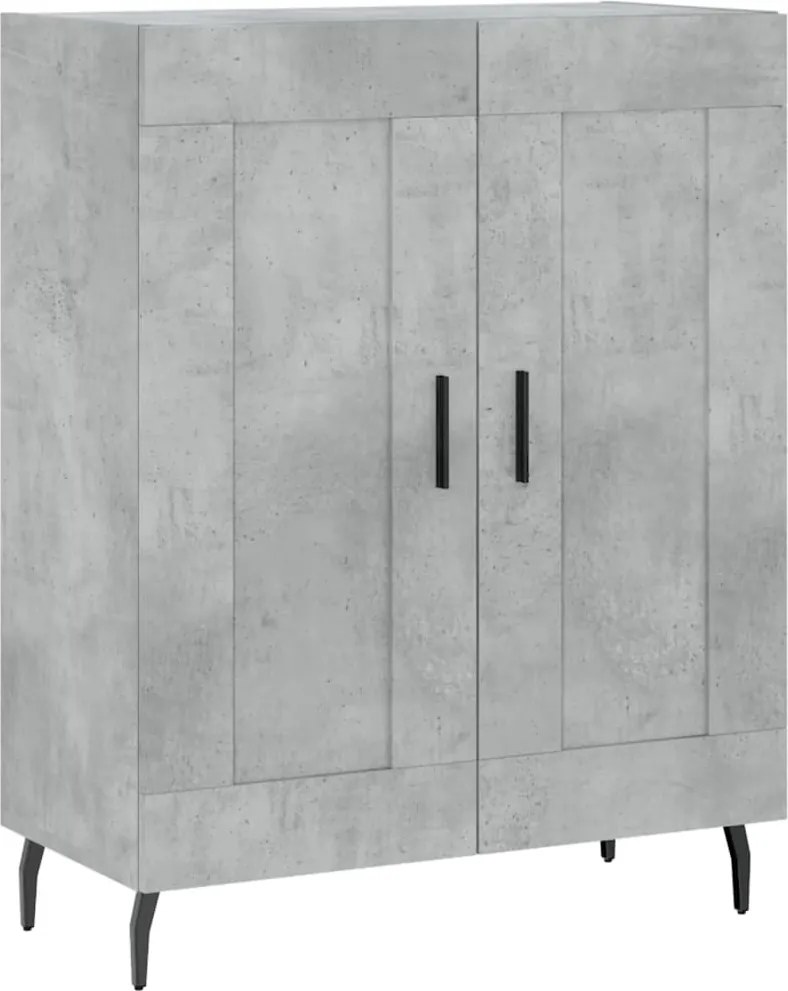 Skříň highboard betonově šedá 69,5x34x180 cm kompozitní dřevo 3199701