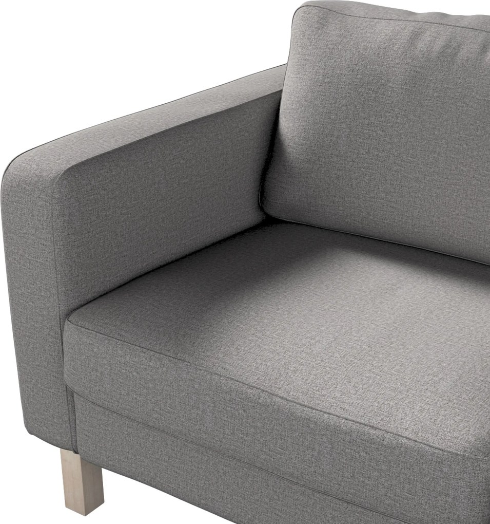 Potah na pohovku IKEA Karlstad 2-místná, nerozkládací, krátký barva šedá látka pletený vzor