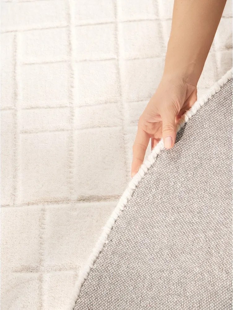 Krémový vlněný kulatý koberec ø 160 cm Kenso – Villeroy&Boch
