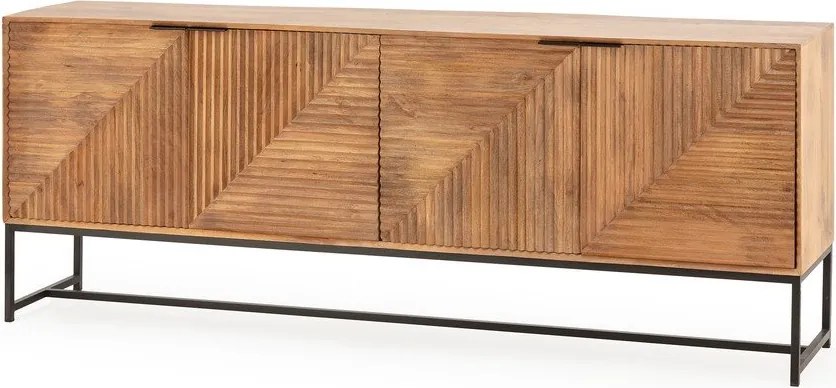 Komoda z mangového dřeva v přírodní barvě 210x80x40 cm Nereida – MOME