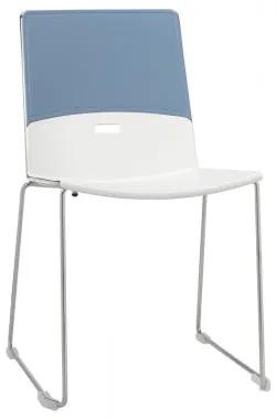 Plastová konferenční židle DUETTO - sáně - 3D4915