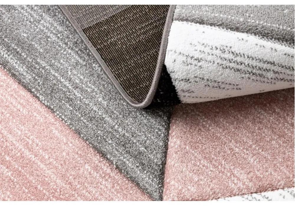 Kusový koberec Rino šedorůžový 140x190cm