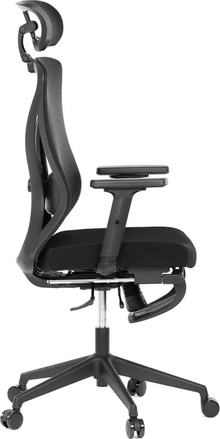 Kancelářská židle KA-S257 BK, synchronní mechanismus, černá síťovina (62 x 72) cm
