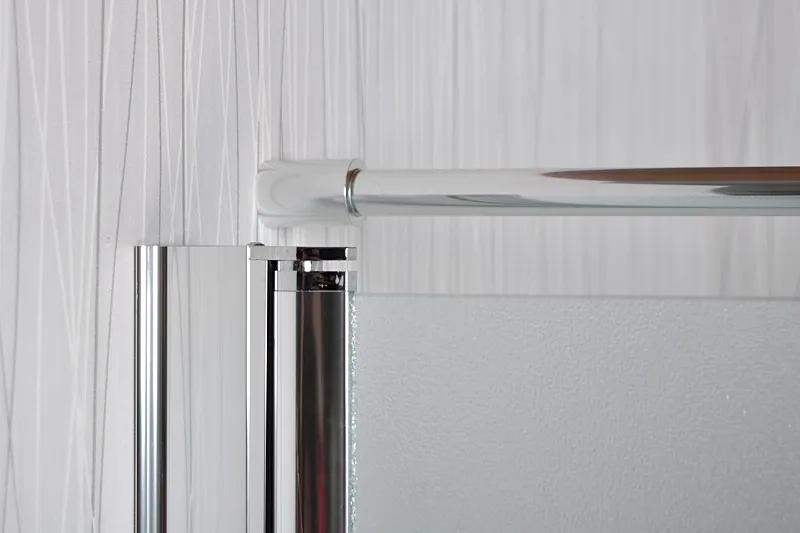 ARTTEC Sprchový kout rohový jednokřídlý MOON A 16 grape sklo 70 - 75 x 76,5 - 78 x 195 cm