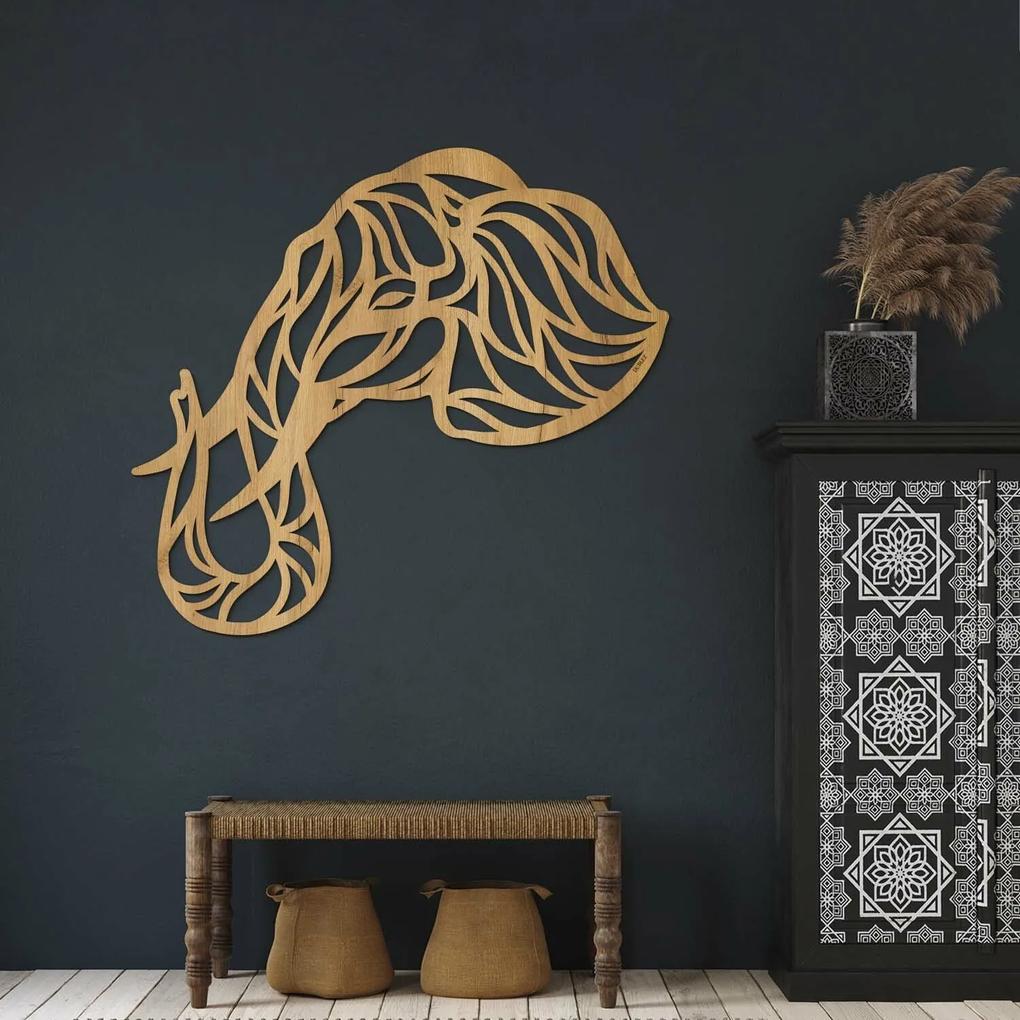 DUBLEZ | Dřevěná dekorace na stěnu - Slon