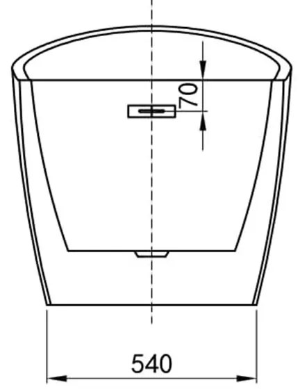 BPS-koupelny Volně stojící akrylátová vana HYD-FOR520C 170x75 bílá, odtokový komplet chrom