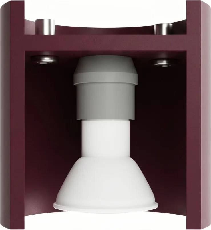 Sollux Lighting Nástěnné svítidlo ORBIS 1 bordó