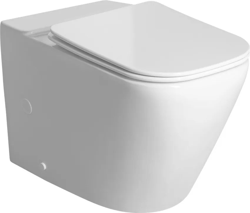 Sapho Imala wc kombi mísa 61 x 35,5 cm Vortex Rimless spodní/zadní odpad keramika bílá PC107-111