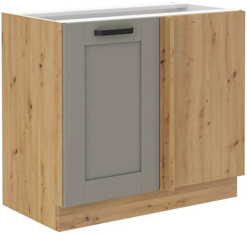 Kuchyňská skříňka LUNA 105 ND 1F BB korpus: dub artisan, barva dvířek: světle šedá CLAY