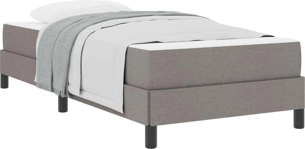 Postel s boxspringem Taupe 90 x 200 cm textil 3398462