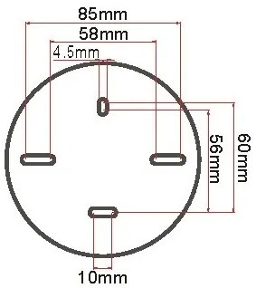 T-LED LED svítidlo SOLE-W bílé Denní bílá