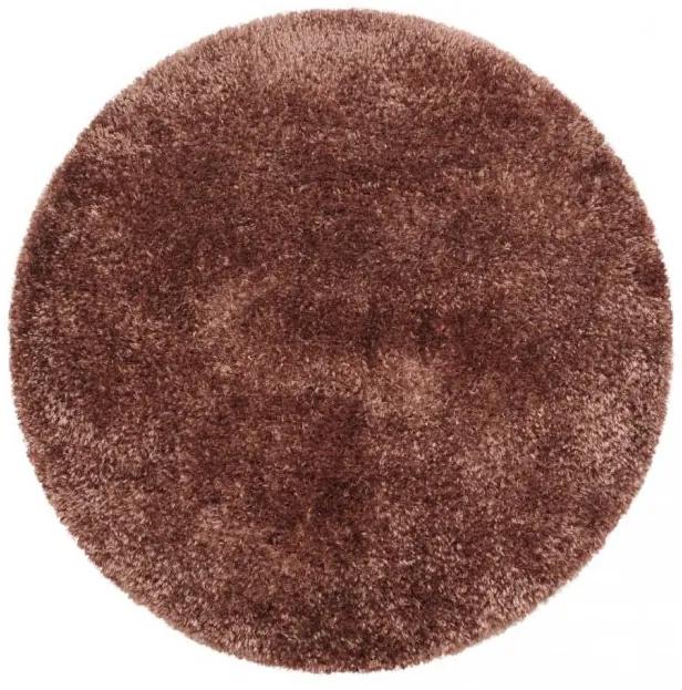 Vopi | Kusový koberec Brilliant shaggy 4200 cooper - Kruh průměr 120 cm