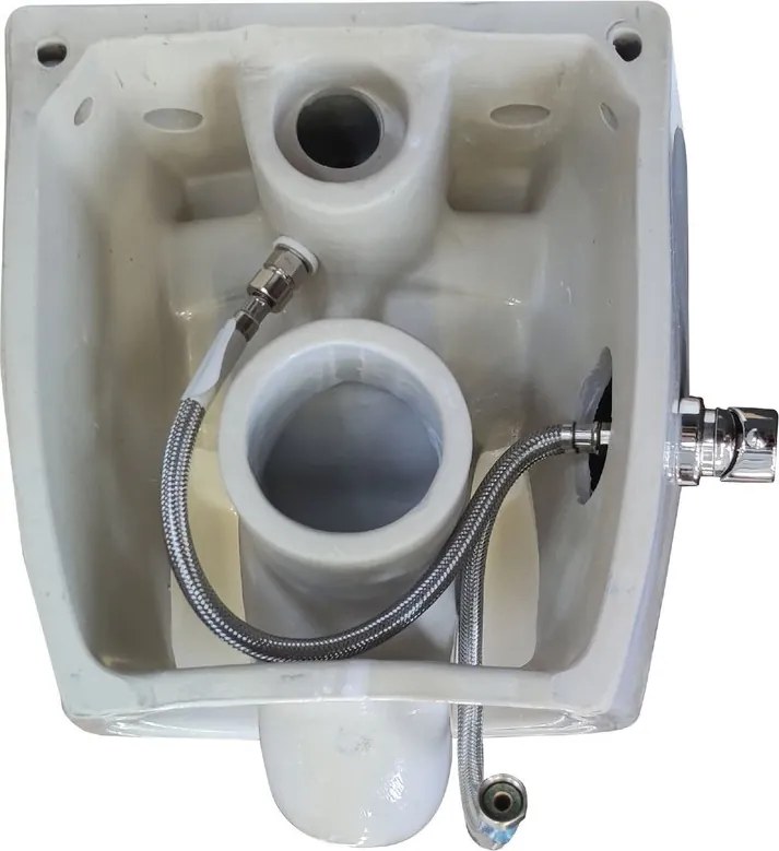 Isvea Isvea, SENTIMENTI CLEANWASH závěsná WC mísa, integrovaný ventil a bidetová sprška, Rimless, 36x51cm, bílá, 10ARS1101I