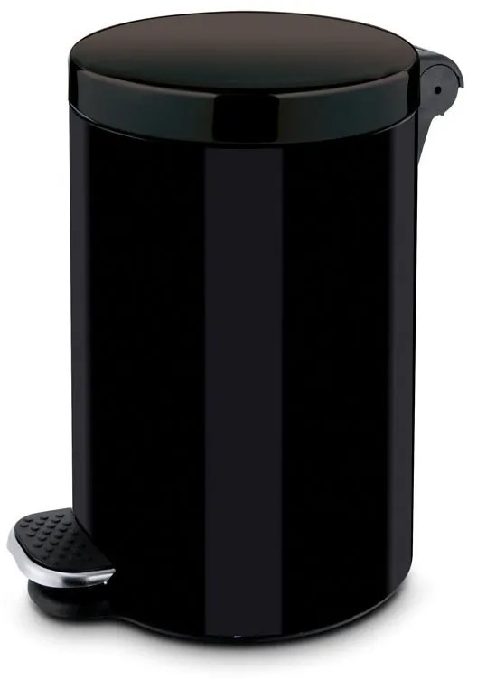 Alda Nášlapný odpadkový koš 30 L, lakovaný černý