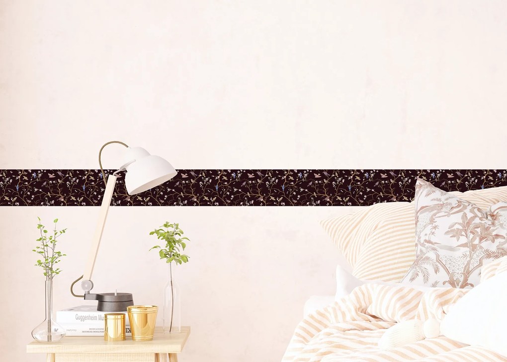 Samolepící bordura na zeď Zpěv Stromů | 5 m x 13.8 cm | DWB8259