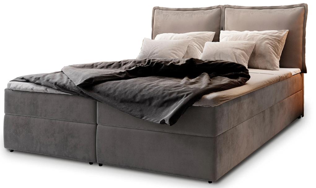 MSL Kontinentální čalouněná postel LOTO (140 x 200 cm) Barva látky: POSO 02