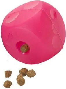 KRUUSE Hračka pes BUSTER Soft Mini Cube purpurová 9cm