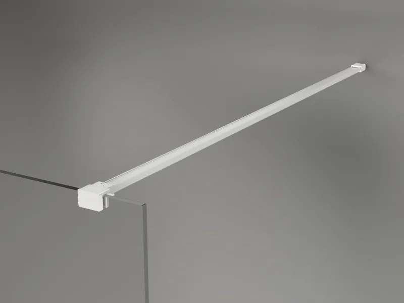 Mexen Lunar sprchová stěna levá 120 x 200 cm, 8mm čiré sklo, bílá, 830-120-000-20-00-L