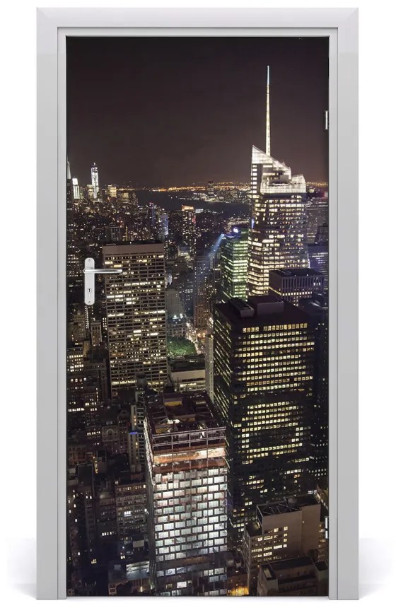 Fototapeta samolepící na dveře New York noc 85x205 cm