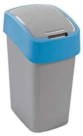 Odpadkový koš s houpacím víkem - CURVER FLIPBIN, 9 l Barva: modrá