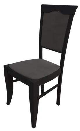 Čalouněná jídelní židle MOVILE 1 - wenge / tmavá hnědá 2