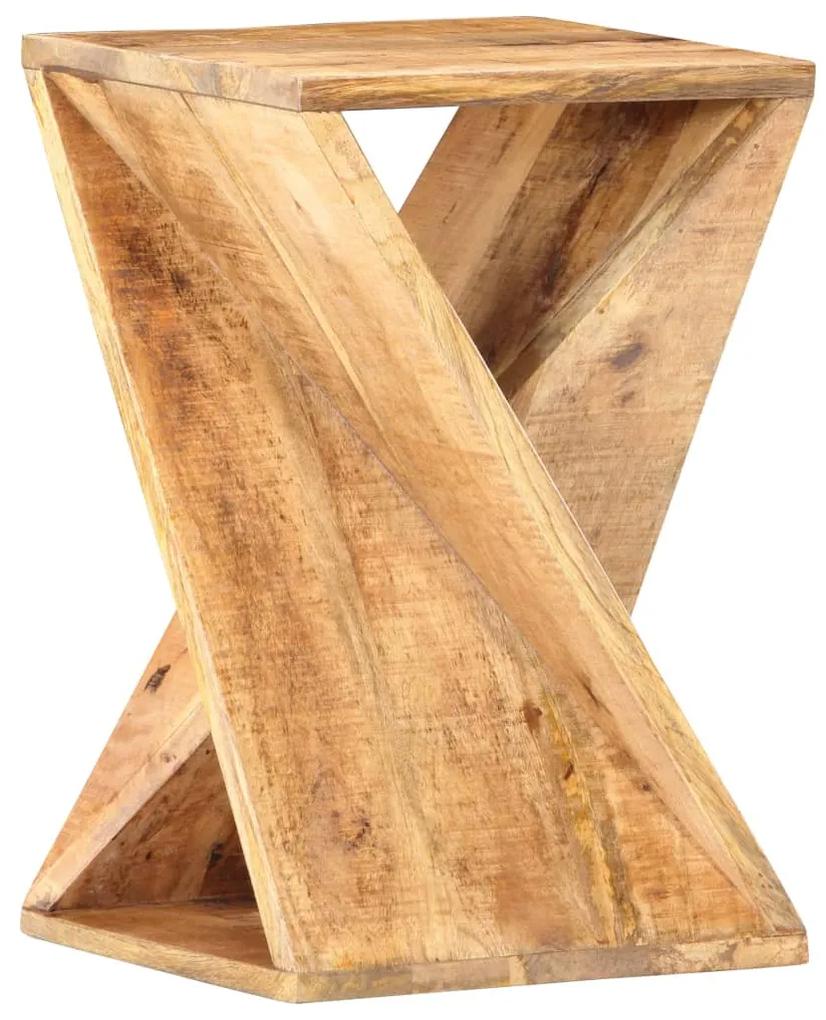 286183 vidaXL Odkládací stolek 35 x 35 x 55 cm masivní mangovníkové dřevo