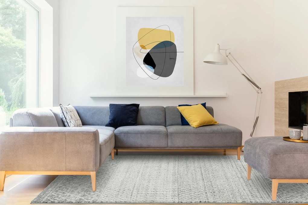 Tribeca Design Kusový koberec Dinamo Aztec Grey Rozměry: 200x290 cm