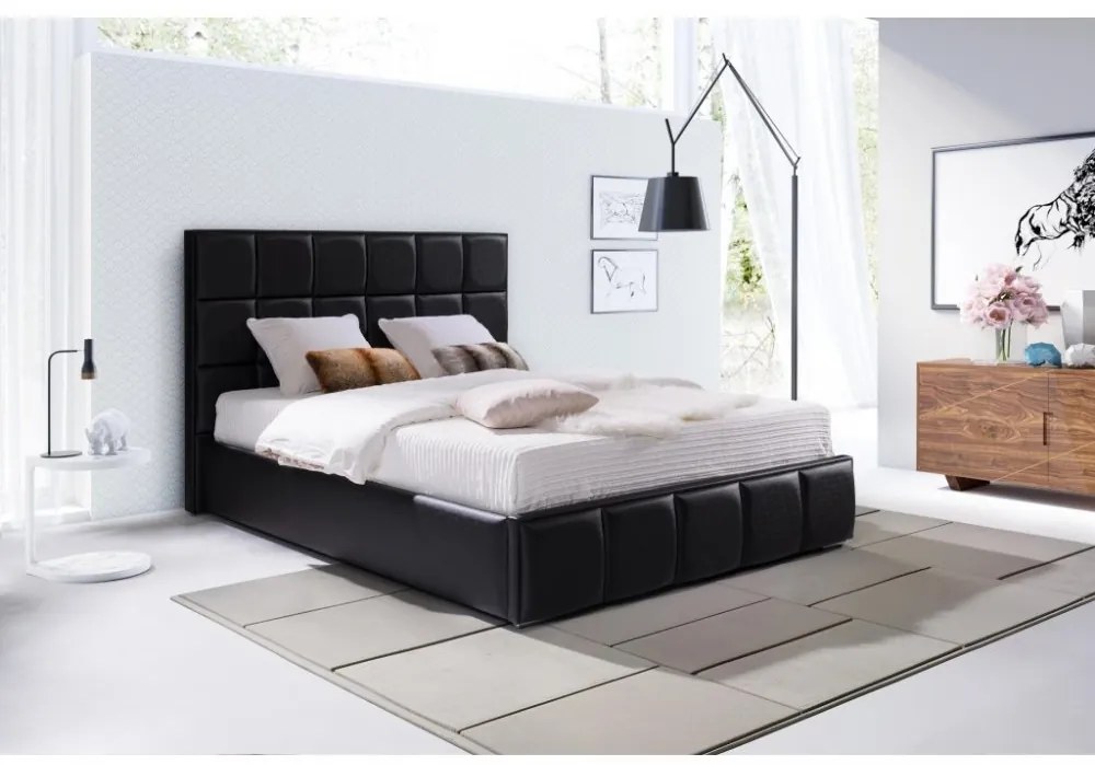 Elegantní čalouněná postel BELIZE 160x200 cm Ficelle 4